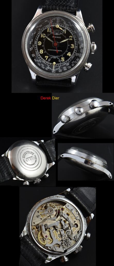 1940s Pierce Chronograph - Watches To Buy - Vintage For Sale